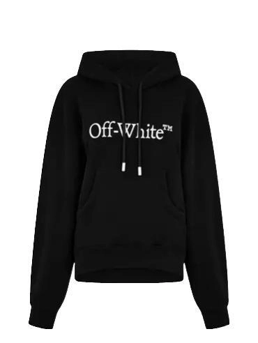 Off-White Logo Bookish Hoodie - Black