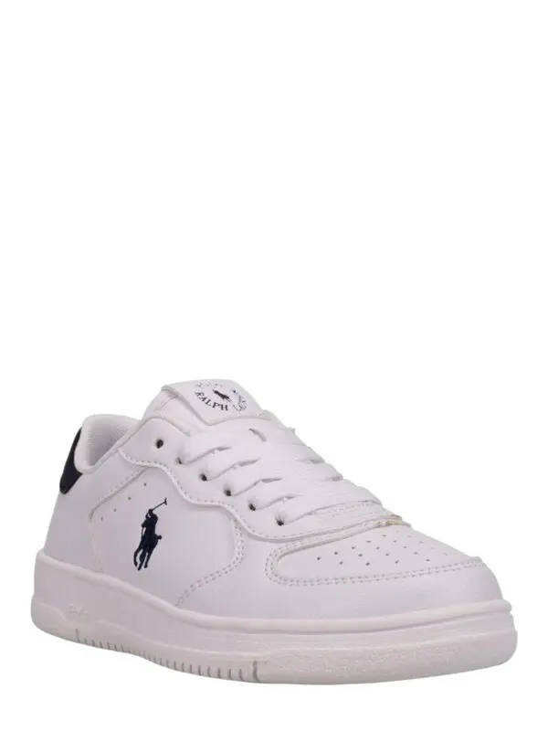Polo Ralph Lauren Round Toe Lace-up Casual Sneakers - White