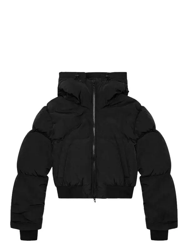 DIESEL® Long Sleeve Cotton Coat - Black