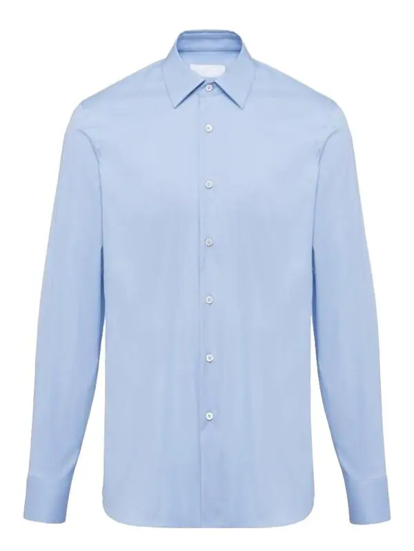 Prada Stretch Poplin Shirt - Blue