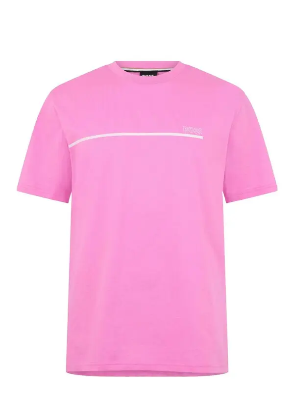 Hugo Boss Logo Crew-neck T-shirt - Pink