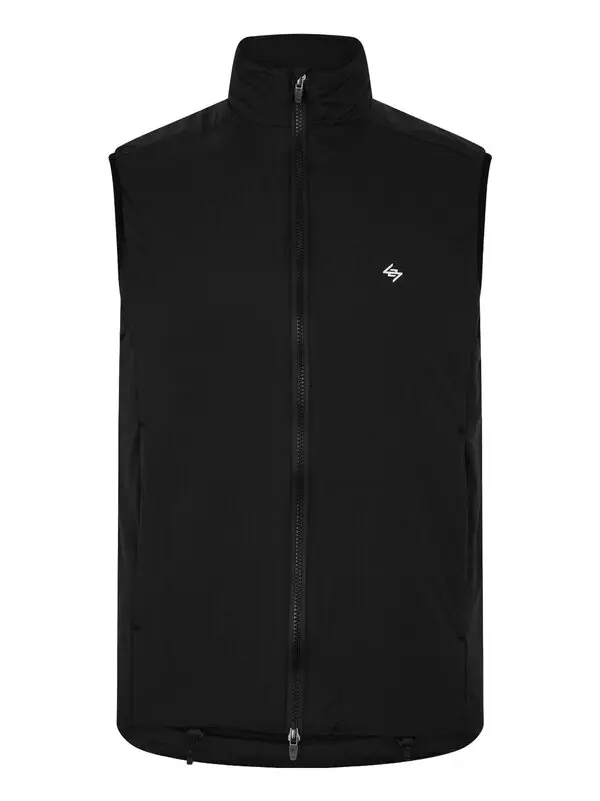 REPRESENT Stand-up Collar Zipper Vest - Black