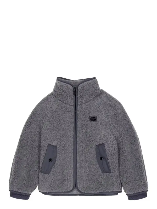 Dolce & Gabbana Logo Zip-up Jacket - Black