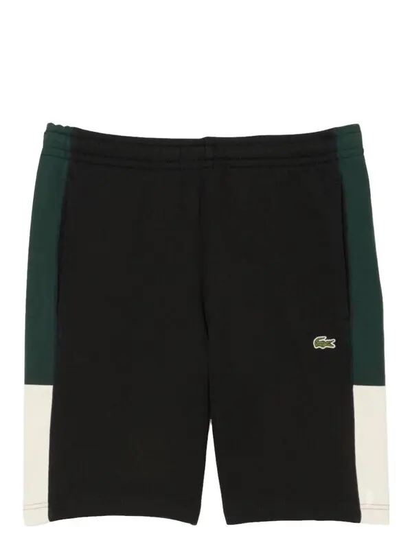 Lacoste Minimalist Solid Color Sports Shorts - Black