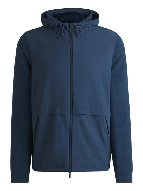 Hugo Boss Zip-up Hooded Jacket - Blue