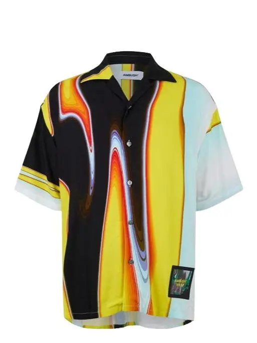 AMBUSH Printed Short Sleeved Shirt - Yellow/black