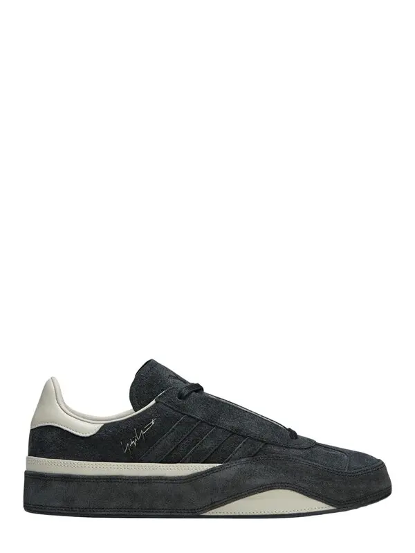 Y3 Suede Lace-up Sneakers - Black