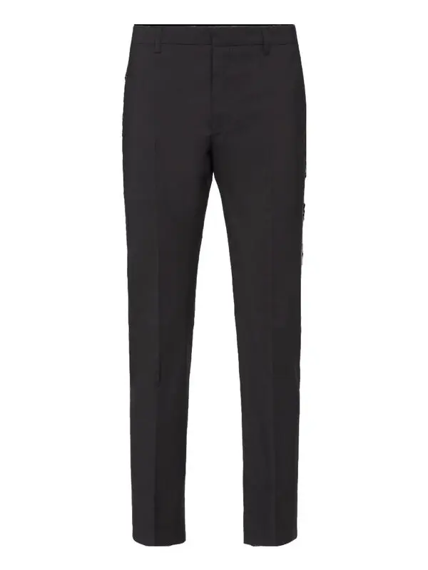 Prada Straight Leg Tailored Trousers - Black