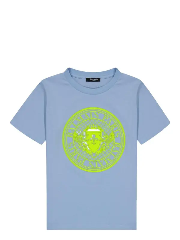 Balmain Classic Crew Neck Short-sleeve T-shirt - Blue
