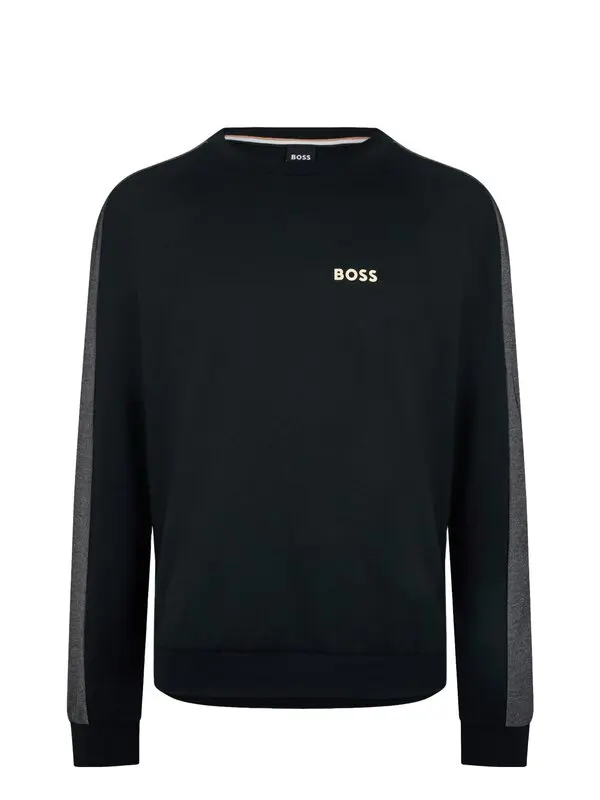 Hugo Boss Crew Neck Pullover Sweatshirt - Black