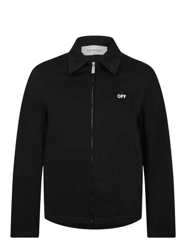 Off-White Arrows Zipped Overshirt - Black