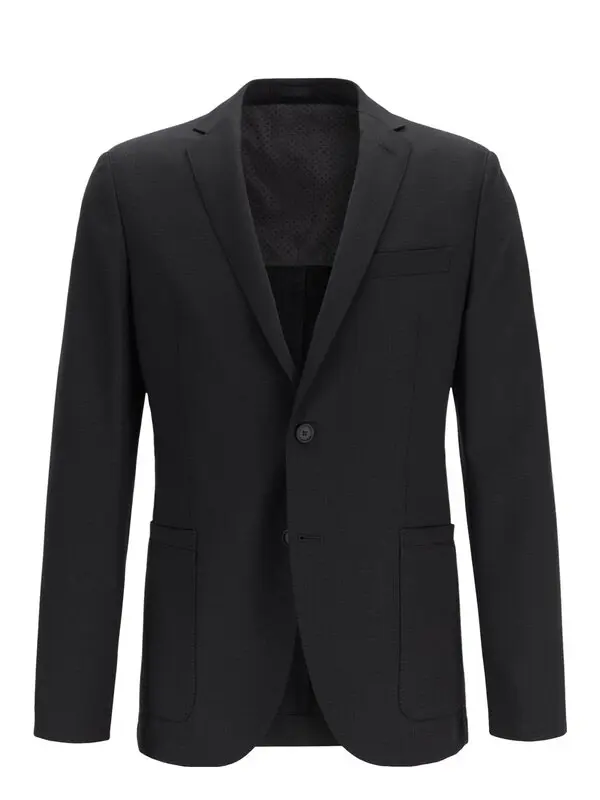 Hugo Boss Single-breasted Blazer - Black