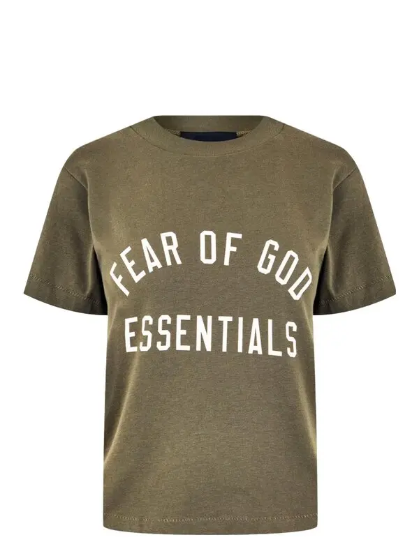 Fear Of God Logo Print T-shirt - Green