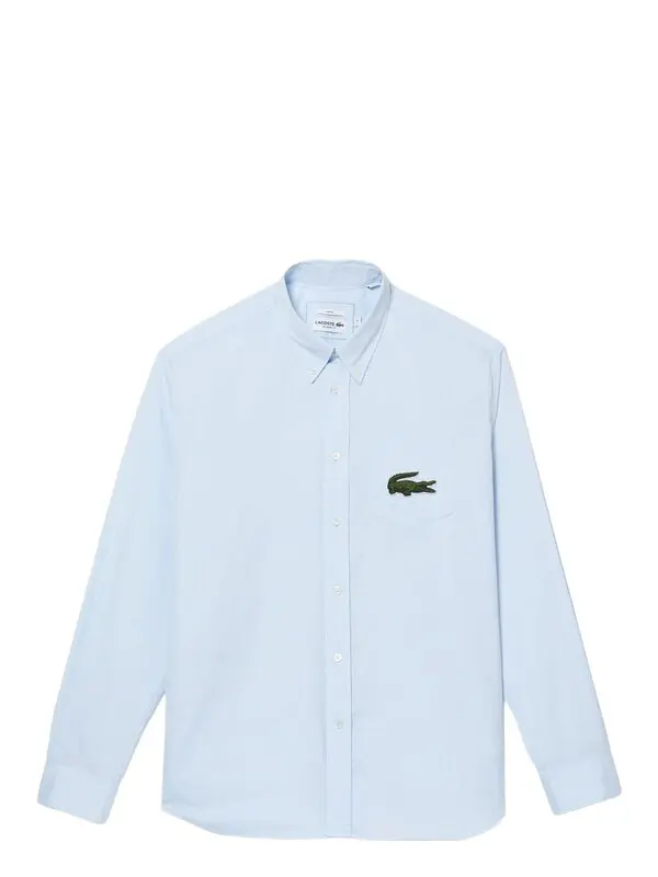 Lacoste Relaxed Fit Striped Shirt - Light Blue