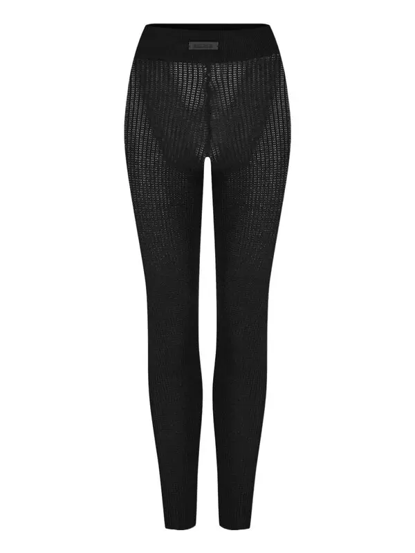 Fear Of God Ribbed Knitted Leggings - Black