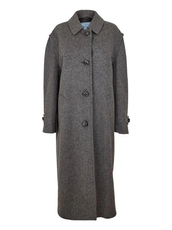 Prada Long Coat - Black