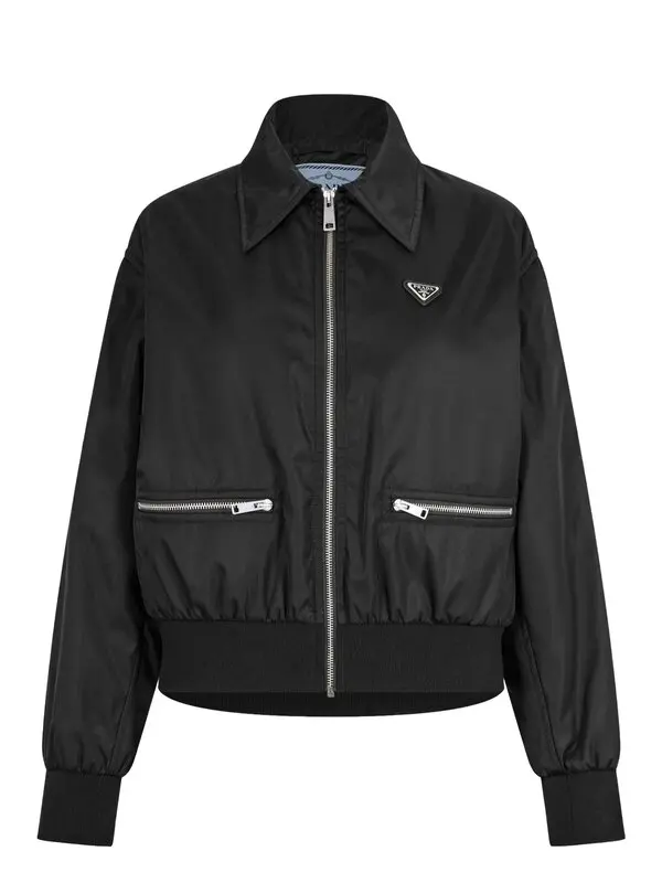 Prada Solid Color Casual Jacket - Black