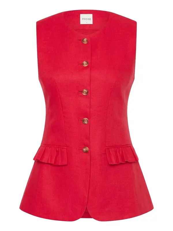 Posse Matilda Vest - Red