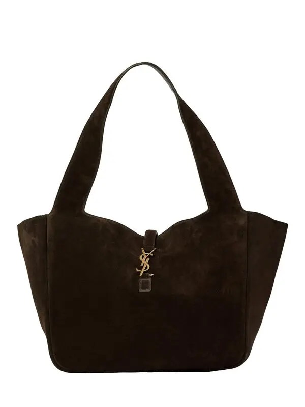 Saint Laurent Suede Tote Bag - Black