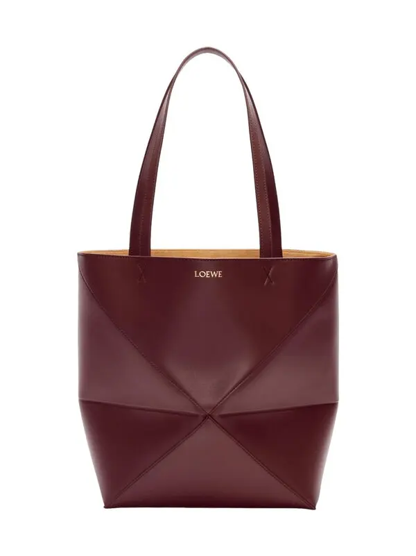Loewe Puzzle Fold Tote Bag - Red