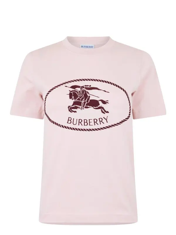 Burberry Printed Short-sleeved T-shirt - Pink
