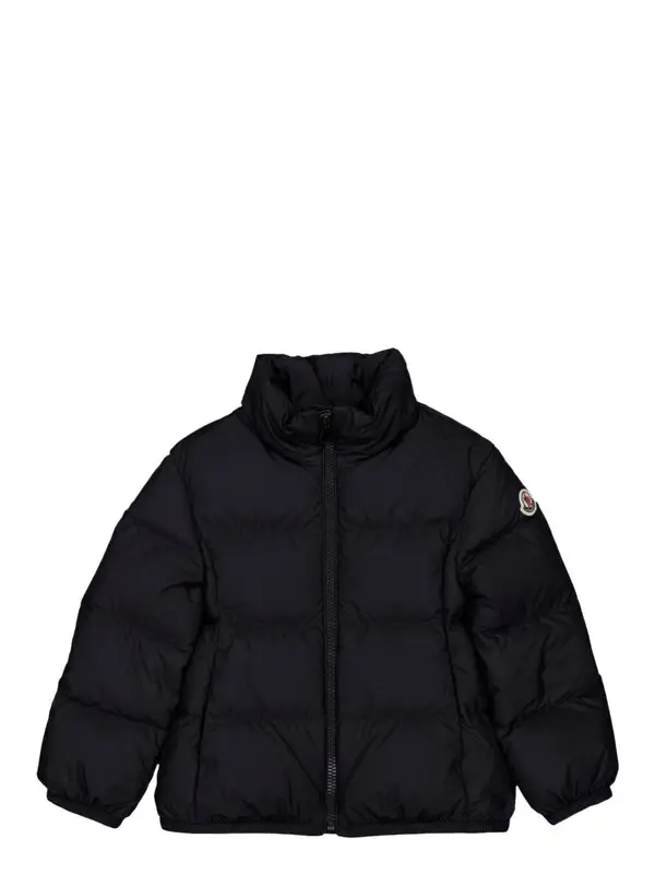 Moncler Logo Patch Down Jacket - Black