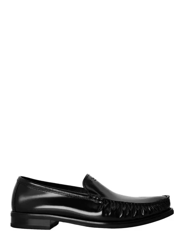 Prada Logo Loafers - Black