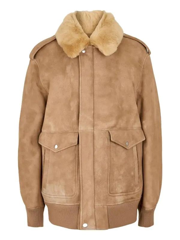 Prada Casual Warm Leather Jacket - Brown