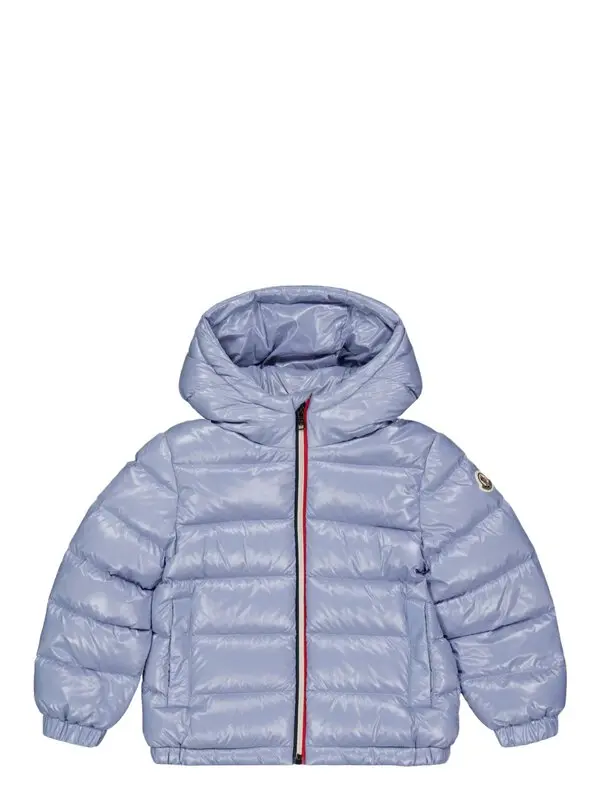 Moncler Logo Detail Short Down Jacket - Blue