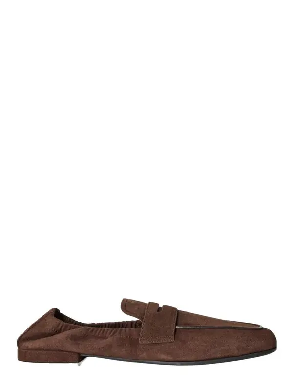Prada Ruched Loafers - Brown