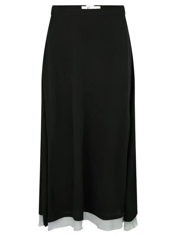Fendi Wrap Midi Skirt - Black
