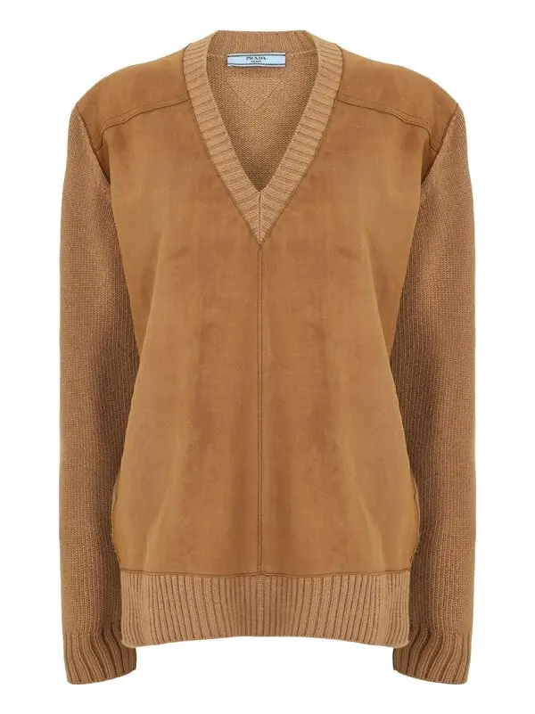 Prada Knitted Sweater - Brown