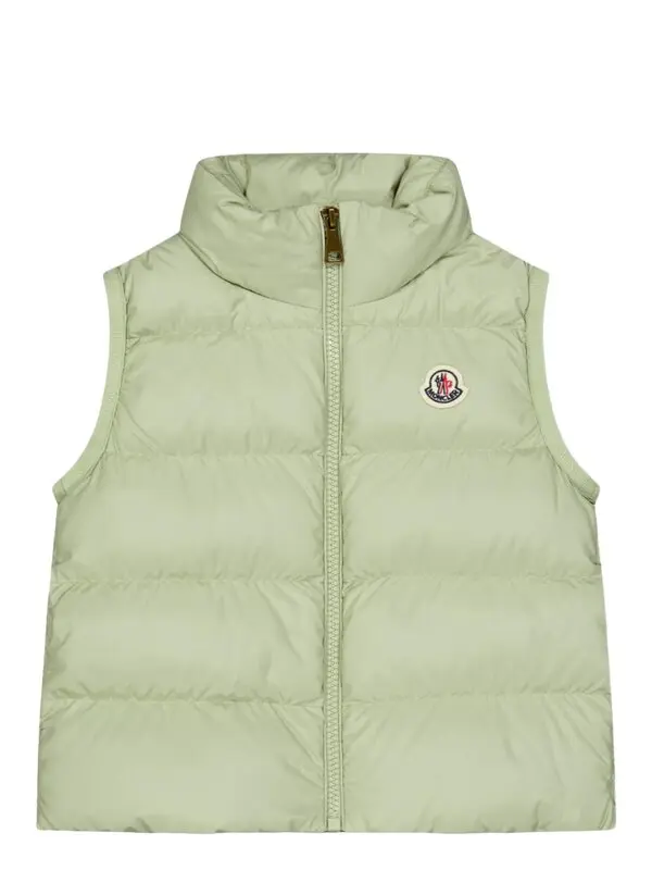 Moncler Logo Patch Vest - Nude