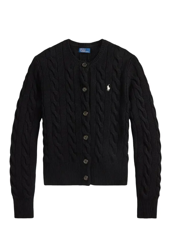 Polo Ralph Lauren Cable Knit Cardigan - Black