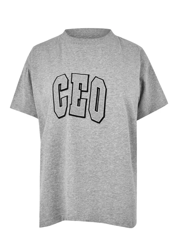 Balenciaga Boxy T-shirt - Gray