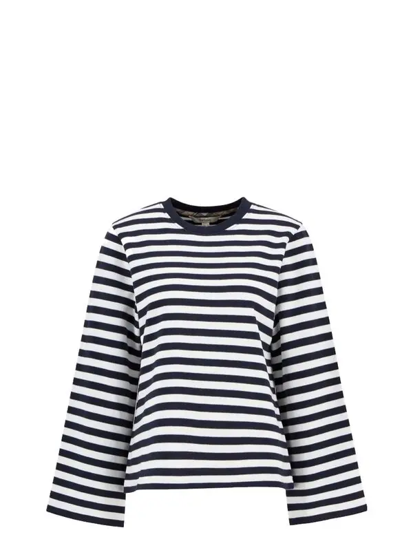 Barbour Striped Long Sleeve Sweatshirt - Black