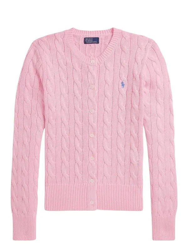 Polo Ralph Lauren Cable Knit Cardigan - Pink