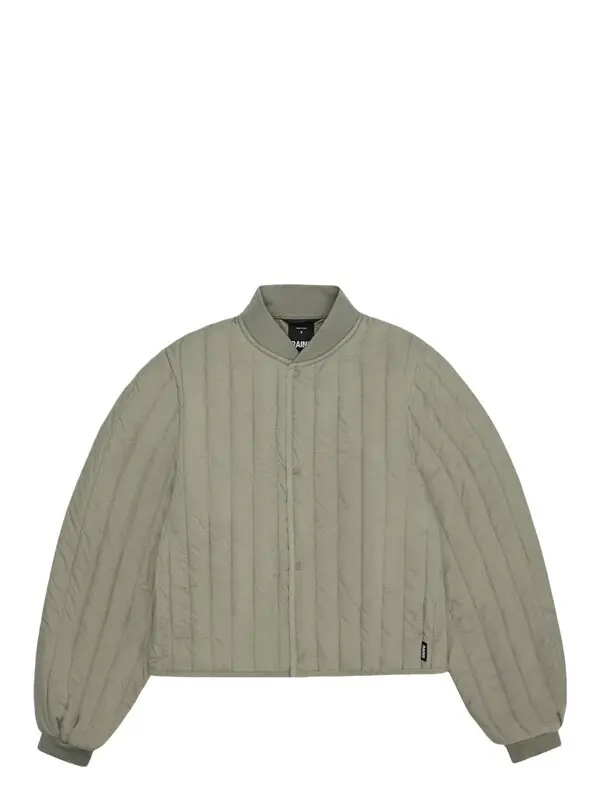 Rains Snap-button Long-sleeved Cotton Coat - Nude