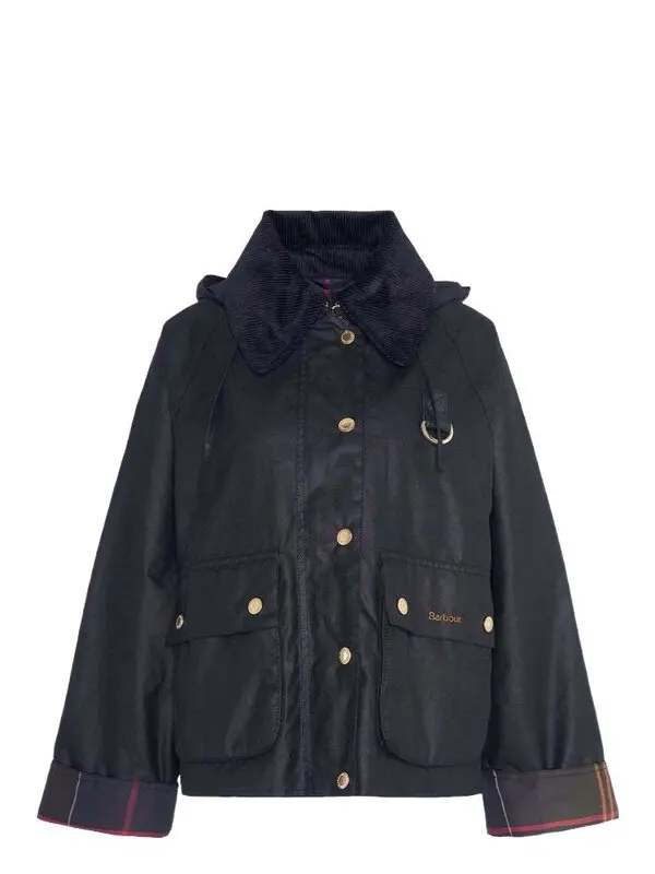 Barbour Long Sleeve Hooded Casual Jacket - Black