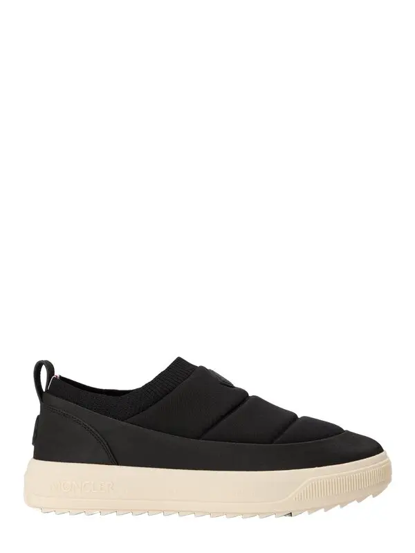 Moncler Quilted Padded Low-top Sneakers - Black