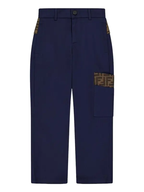 Fendi Logo Detail Track Pants - Black