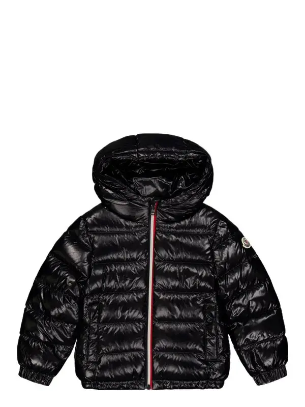 Moncler Logo Short Down Jacket - Black