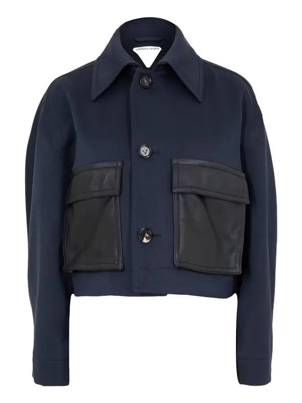 Bottega Veneta Cropped Jacket - Black