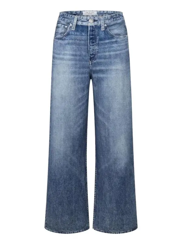 Rag & Bone Wide Leg Denim Trousers - Scrlt