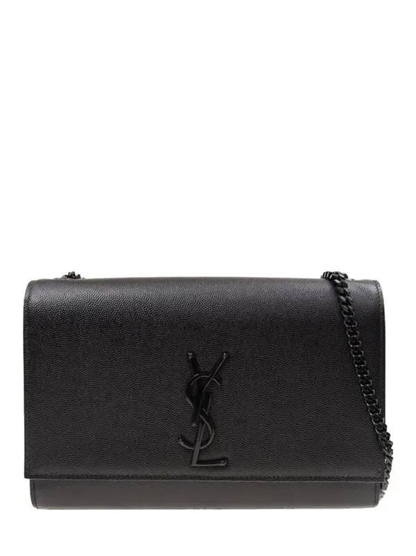 Saint Laurent Medium Kate Leather Shoulder Bag - Black