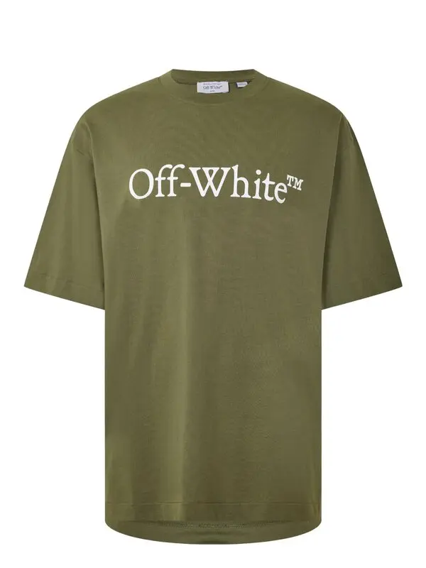 Off-White Logo Short Sleeve T-shirt - Green