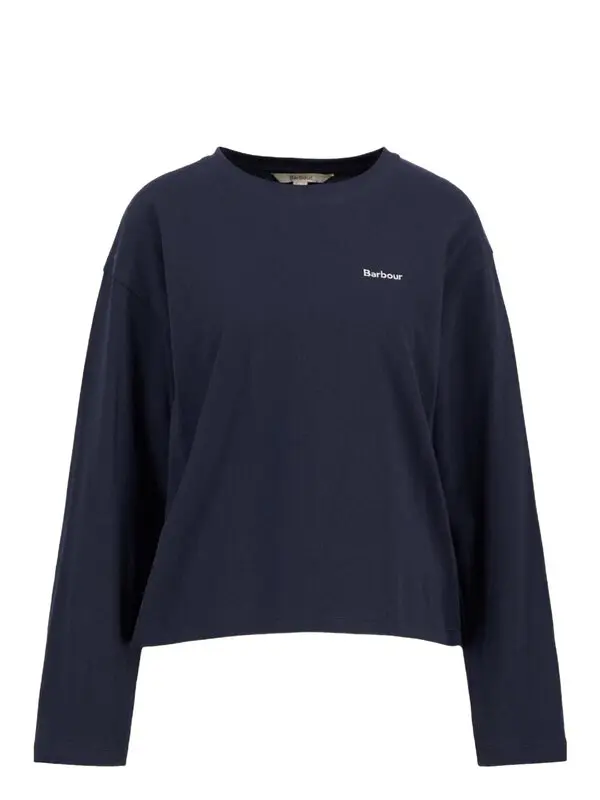 Barbour Crew Neck Long Sleeve T-shirt - Navy