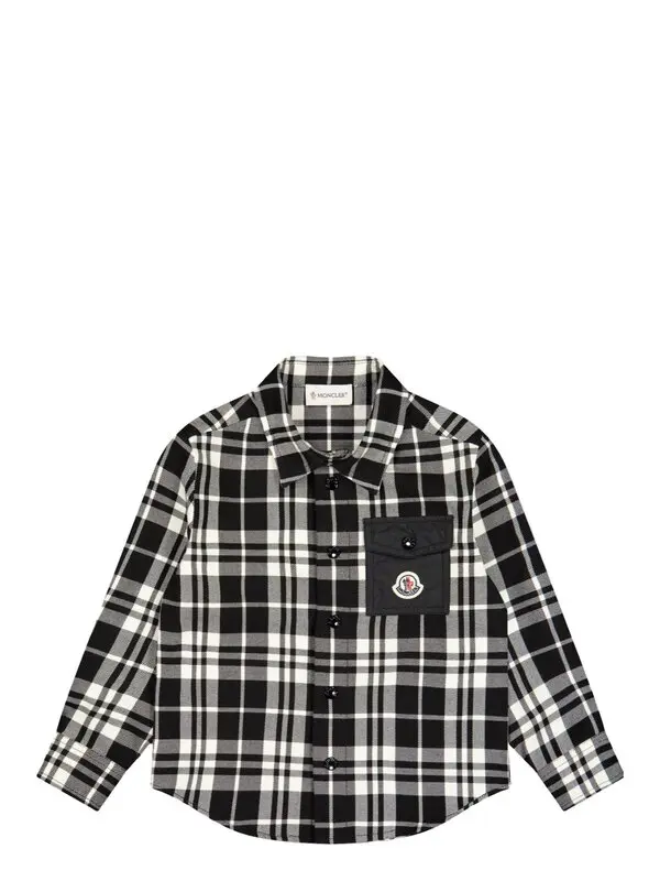 Moncler Plaid Coat - Black