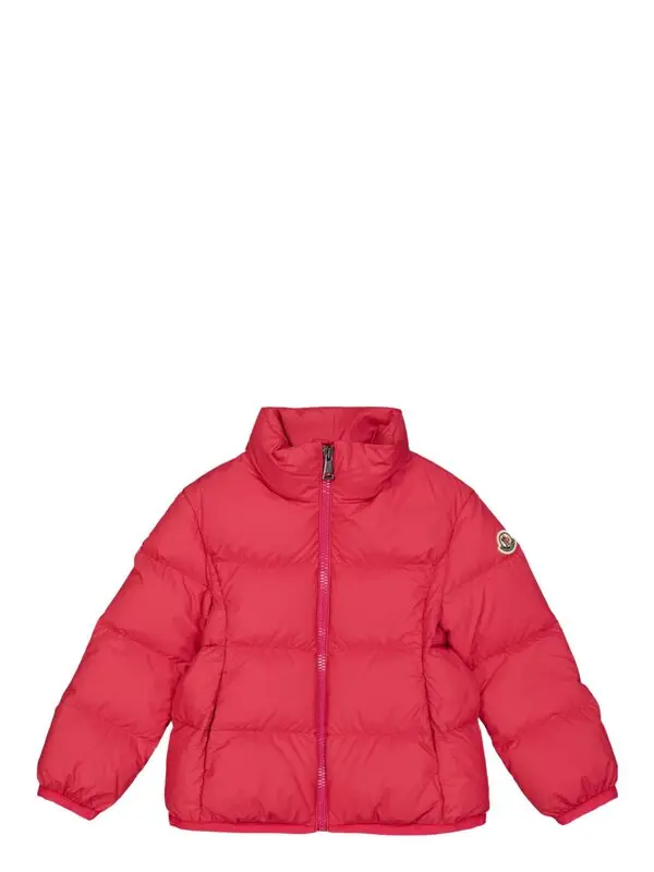 Moncler Logo Patch Down Jacket - Red