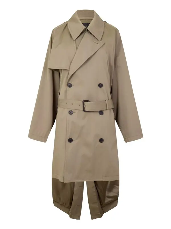 Balenciaga Tailored Trench Coat - Nude